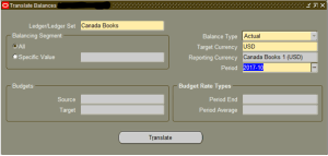 Oracle Financial Functional: General Ledger(GL) Translations in eBS R12