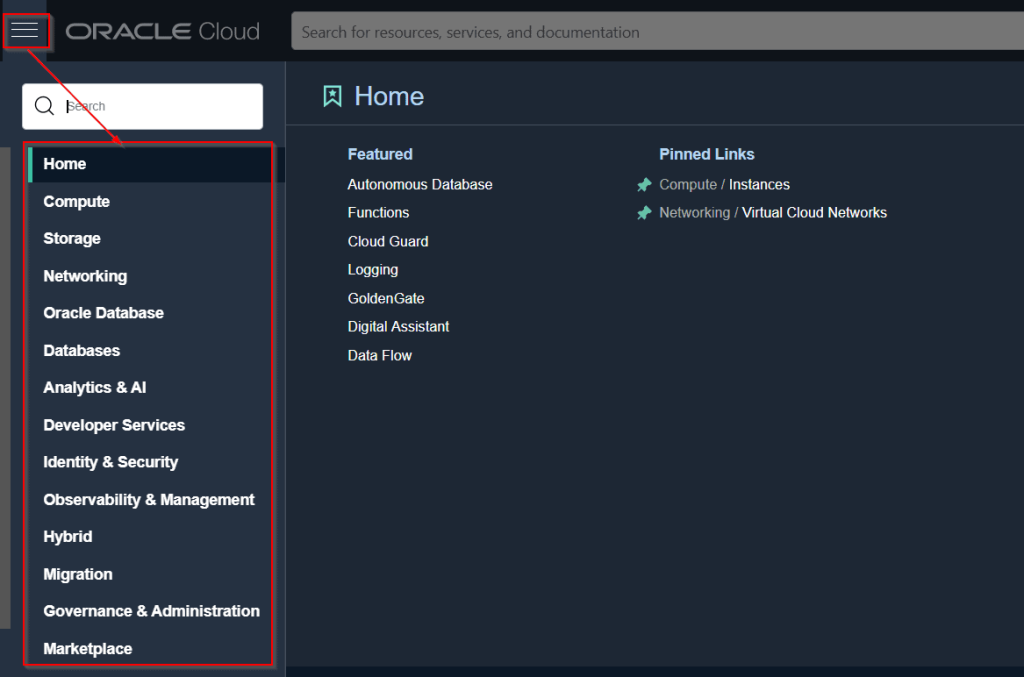 How to Access My Services Dashboard: Oracle Cloud Updated Feature