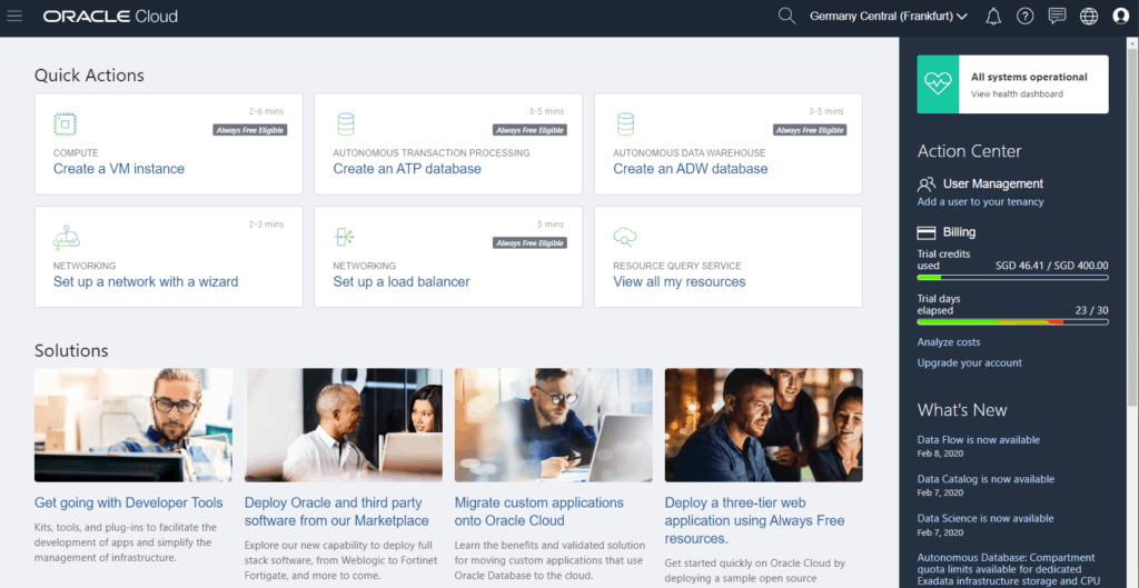 Console Walkthrough of Oracle Integration Cloud (OIC)