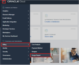 How To Get The Usage Reports In Oracle Cloud Infrastructure