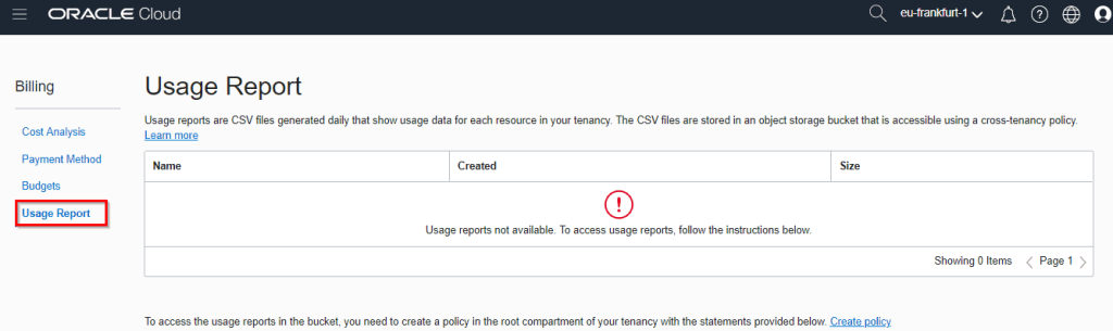 How To Get The Usage Reports In Oracle Cloud Infrastructure