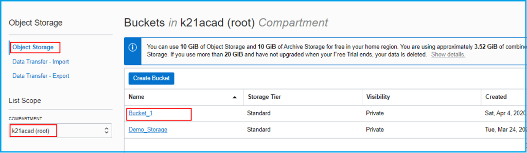 Key Management System (KMS) in Oracle Cloud (OCI)